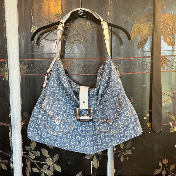 Guess | Bags | Guess Denim Purse Large Y2k 9s Rare | Poshmark